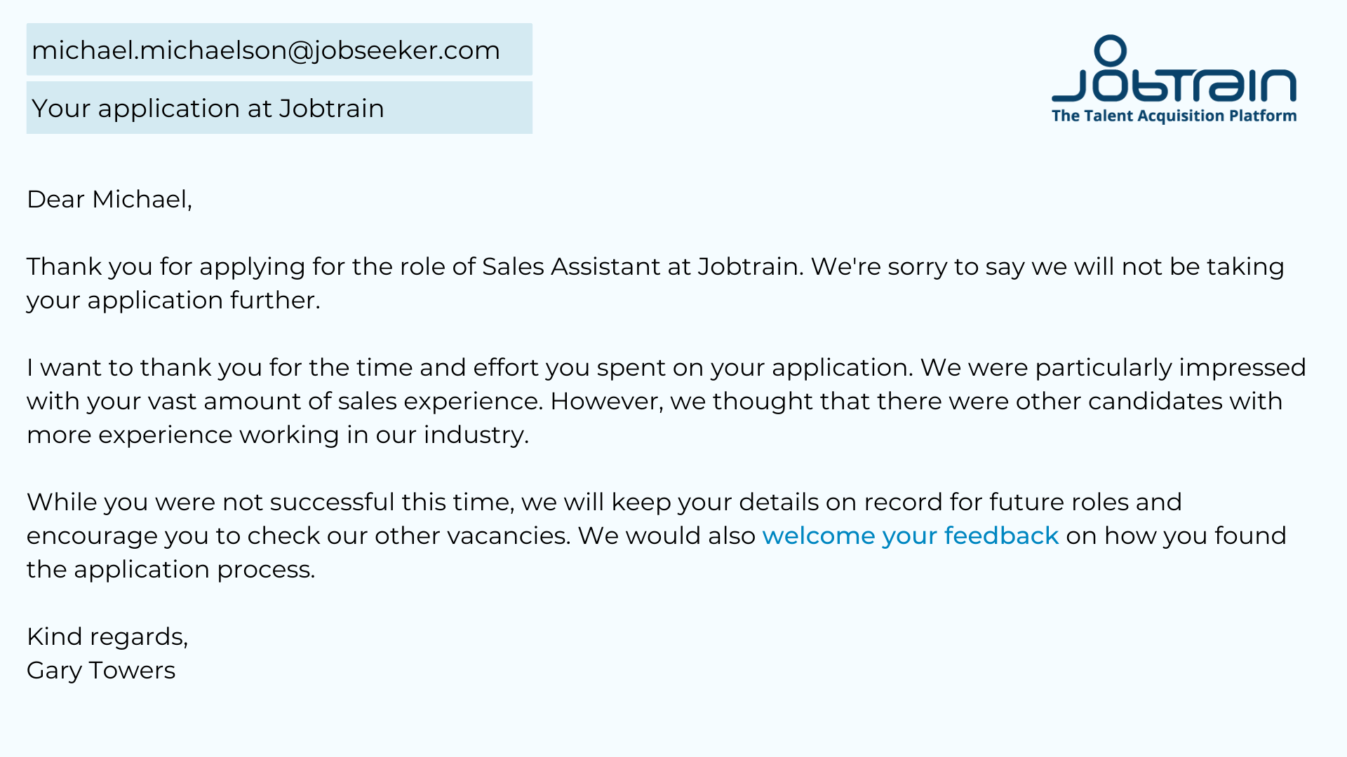 How to write the perfect candidate rejection email