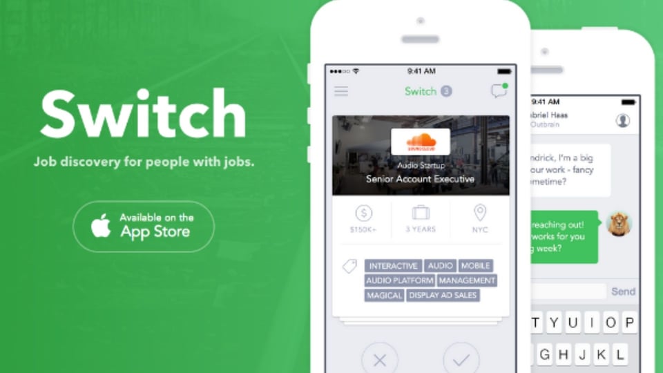 Switch and Jobr - Tinder for Jobs